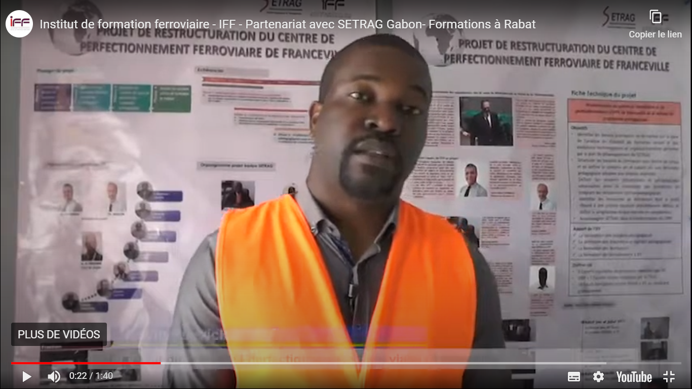 Partenariat avec SETRAG Gabon- Formations à Rabat - IFF | IFF